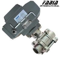 China Butt Welding High Pressure Ball Valve Three Piece Electric Valve for sale