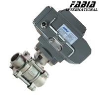 China Butt Welding High Pressure Ball Valve Three Piece Electric Valve for sale