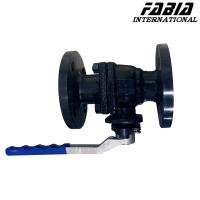 China Manual 2-Piece Dn25 Ball Valve Carbon Steel Flange Corrosion Resistant for sale
