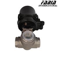 China High-Performance Threeway Ball Valve Electric Operation For Industrial Needs for sale