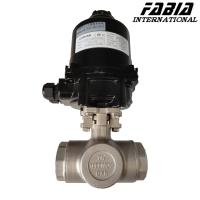 China High-Performance Threeway Ball Valve Electric Operation For Industrial Needs for sale