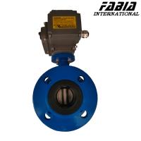China DN50 Carbon Steel Electric Flanged Industrial Butterfly Valve for sale