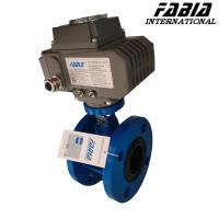 China DN50 Carbon Steel Electric Flanged Industrial Butterfly Valve for sale