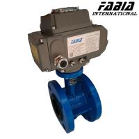 China DN50 Carbon Steel Electric Flanged Industrial Butterfly Valve for sale