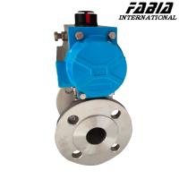 China Pneumatic High Pressure Two Way Flange Ball Valve for sale