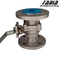China Manual Two Way Stainless Steel Flanged Ball Valve Manual Valve for sale