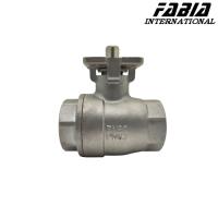 China Electric High Pressure Two Piece Ball Valve With Internal Teeth for sale