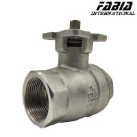 China Electric High Pressure Two Piece Ball Valve With Internal Teeth for sale
