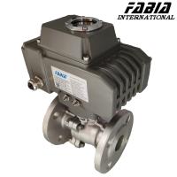 China Electric Flanged Stainless Steel Ball Valve High Pressure Two Piece for sale