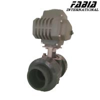 China Electric PVC Soft Seal Industrial Ball Valve For Oil Gas Water Chemical for sale