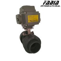 China Electric PVC Soft Seal Industrial Ball Valve For Oil Gas Water Chemical for sale