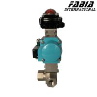 China Pneumatic Ultra High Pressure Ball Valve Internal Thread Three Way Ball Valve for sale
