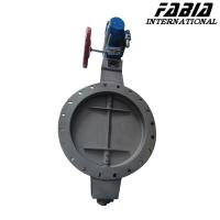China Large Diameter Industrial Butterfly Valve Carbon Steel Pneumatic Valve for sale