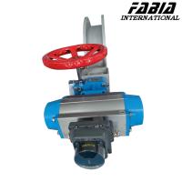 China Large Diameter Industrial Butterfly Valve Carbon Steel Pneumatic Valve for sale