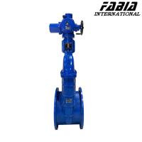 China Cast Iron Soft Seal Flange Elastic Seat Switch Valve Hand Electric Gate Valve for sale