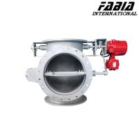 China Electric Three Way Control Valve Flange Stainless Steel Ventilated Butterfly Valve for sale