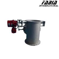 China Electric Three Way Control Valve Flange Stainless Steel Ventilated Butterfly Valve for sale