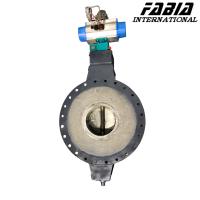 China Large Diameter High Temperature Flue Gas Butterfly Valve Stainless Steel Pipe Valve for sale
