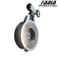 China Large Diameter High Temperature Flue Gas Butterfly Valve Stainless Steel Pipe Valve for sale