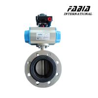China Manual / Worm Gear Drive Pneumatic Butterfly Valve For Various Industries for sale