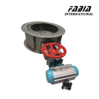 China Stainless Steel Pipe Valve For High Temperature Flue Gas Control In Large Diameter Pipes for sale