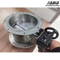 China Manual/Pneumatic/Electric Control Round Butterfly Damper Valve For Air Volume Control for sale