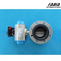 China Centerline Pneumatic  Stainless Steel Flanged Butterfly Valve For Oil And Gas Industry for sale