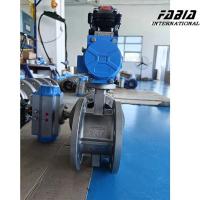 China Centerline Pneumatic  Stainless Steel Flanged Butterfly Valve For Oil And Gas Industry for sale