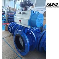 China Pneumatic Carbon Steel Flanged Butterfly Valve Low Maintenance For Pulp And Paper Mills for sale
