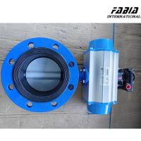 China Pneumatic Carbon Steel Flanged Butterfly Valve Low Maintenance For Pulp And Paper Mills for sale