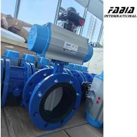 China Pneumatic Carbon Steel Flanged Butterfly Valve Low Maintenance For Pulp And Paper Mills for sale