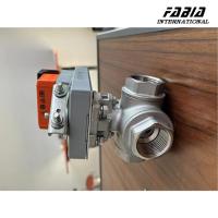 China Stainless Steel Electric High Temperature Srew Thread Three Way Ball Valve For Petroleum And Power Industry for sale