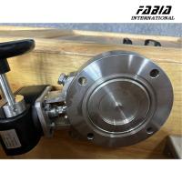 China Electric High Vacuum Rated Stainless Steel Butterfly Valve  For Food And Beverage for sale