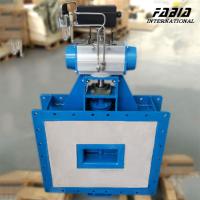 China Pneumatic Rectangular Flange RTO Gas Valve  Carbon Steel For Quick On Off And High Temperature for sale