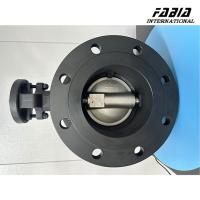 China 8 Inch Worm Gear Iron Steel High Perforamnce Double Eccentric Butterfly Water Valve for sale