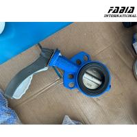 China 3 Inch Wafer WCB Manula Pneumatic Butterfly Valve High Sealing For Water Treatment Industry for sale