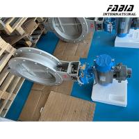 China 12 Inch Pneumatic Metal Seal Butterfly Valve BV Damper Tight Sealing For Power Station And Thermal Power Plant for sale