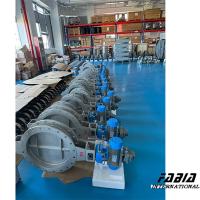 China 12 Inch Pneumatic Metal Seal Butterfly Valve BV Damper Tight Sealing For Power Station And Thermal Power Plant for sale