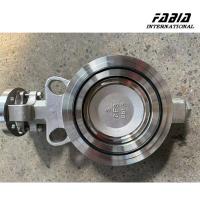 China DN100 Hard Seal Stainless Steel Butterfly Valve Wafer Type Low Leakage High Effecient for sale