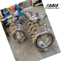 China DN100 Hard Seal Stainless Steel Butterfly Valve Wafer Type Low Leakage High Effecient for sale