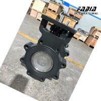 China DN100 Electric WCB High Perforamnce Double Eccentric Butterfly Valve Lug Type Water Valve for sale