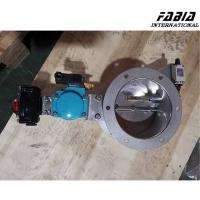 China Pneumatic Round 70℃ Fireproof Damper 280℃ Smoke Valve For Shipping System And Temperature Insulation for sale