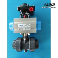 China Electric Operation 3 Inch PVC Ball Valve Soft Seated Valves for sale