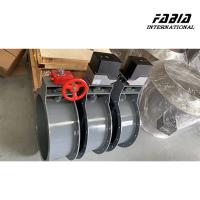 China 12 Inch Worm Gear Manual Butterfly Valve With Flange Connection And Soft Sealing for sale
