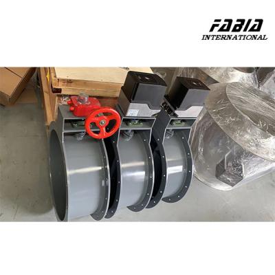 China 12 Inch Worm Gear Manual Butterfly Valve With Flange Connection And Soft Sealing for sale