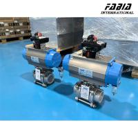 China Three-Piece ball valve Stainless Steel pneumatic actuator valve 3/4'' NPT 200WOG for sale