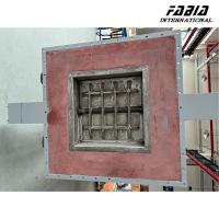 China Ultra-High Temperature carbon steel pneumatic butterfly valve pouring valve for sale