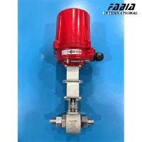 China 1100℃ Stainless Steel 310S High Temperature Ceramic Valve 2'' Electric adjustable Valve for sale
