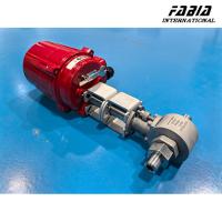 China 1100℃ Stainless Steel 310S High Temperature Ceramic Valve 2'' Electric adjustable Valve for sale