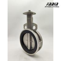 China DN65 Stainless steel  Butterfly Valve wafer style electric vs pneumatic actuator for sale
